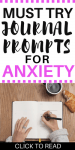Journal Prompts for Anxiety